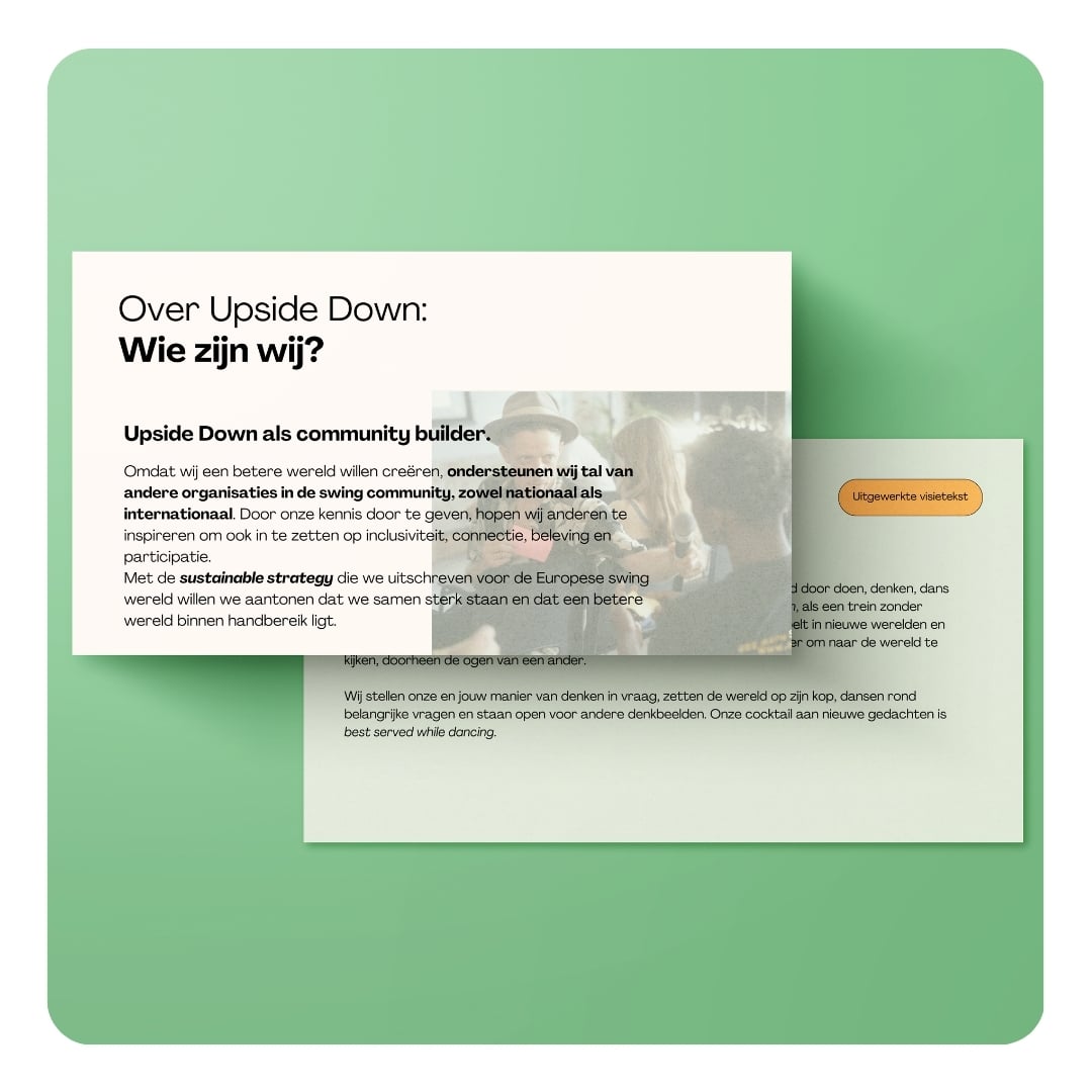 Upside Down: krachtige storytelling evenementorganisator